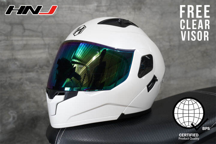 HNJ 852 Motorcycle Helmet full face for men Dual Visor motor Modular ...