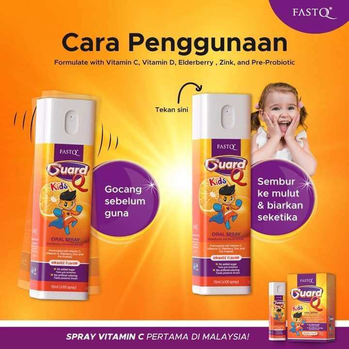 FASTQ GUARD Q / FASTQ GUARDQ ORAL SPRAY VITAMIN C | Lazada
