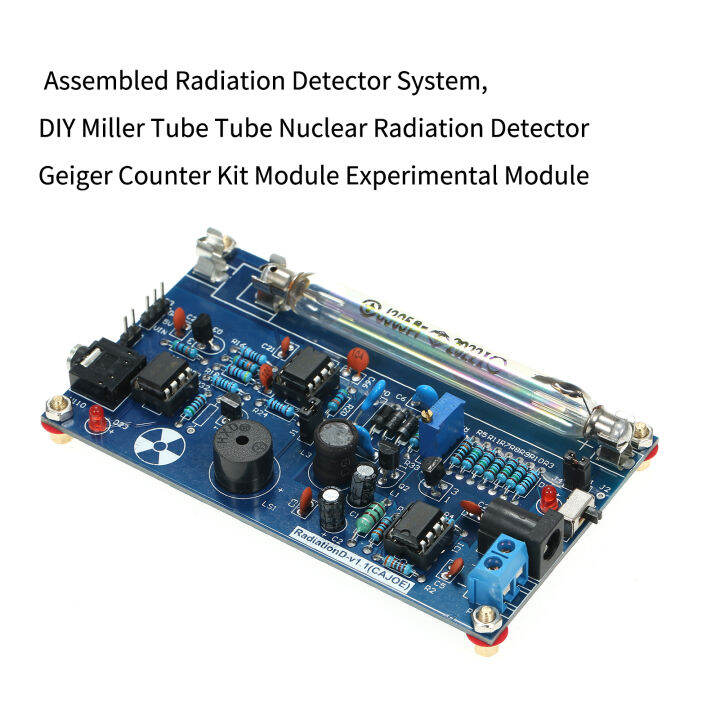 Assembled Radiation Detector System, DIY Miller Tube Tube Nuclear Radiation Detector Geiger ...