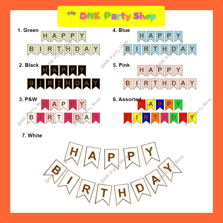 Cutout Flag Hanging Pocket Banner - Gold Plain Circle Pattern Happy ...