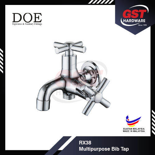 DOE RX38(RP) 1/2" Basic Series Two Way Tap 2 Way Tap Kepala Paip 2 ...