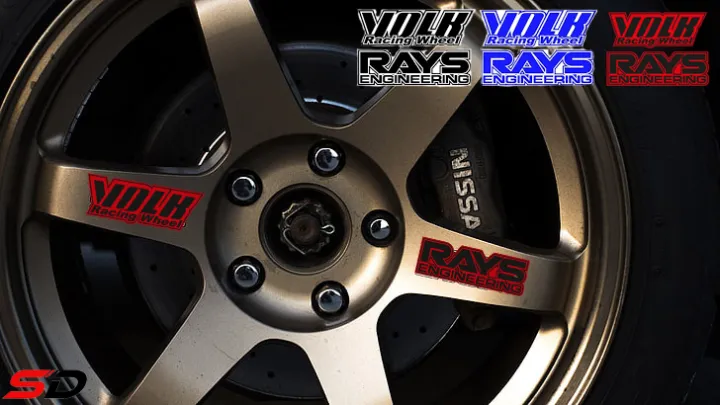 Volk Rays 5 Pairs Vinyl Cut Wheel Decal Set | Lazada PH