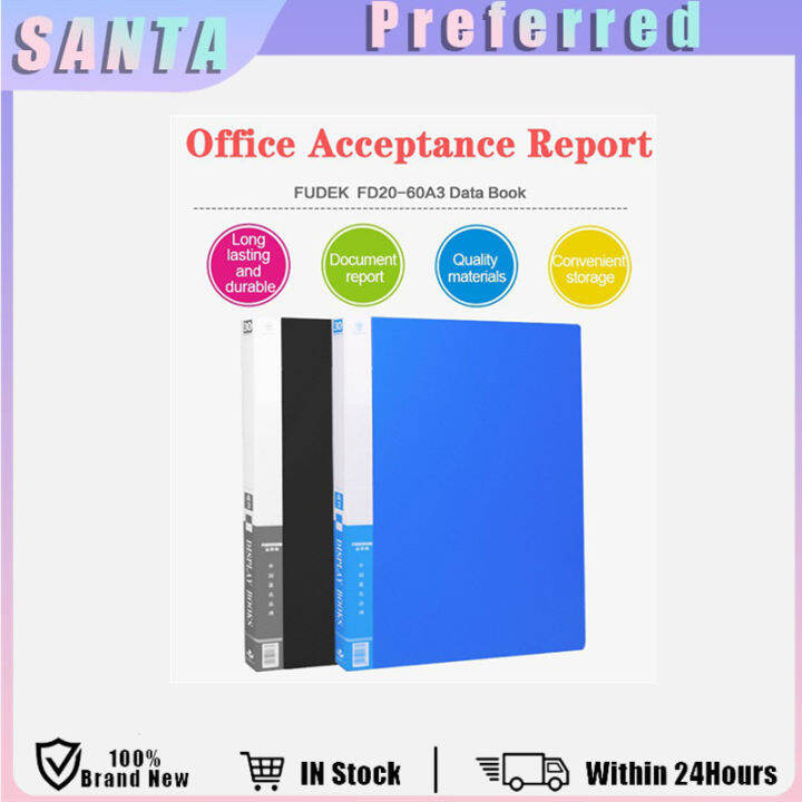 A3 Data Book Folder Transparent Insert Drawing Sketching Art Book ...