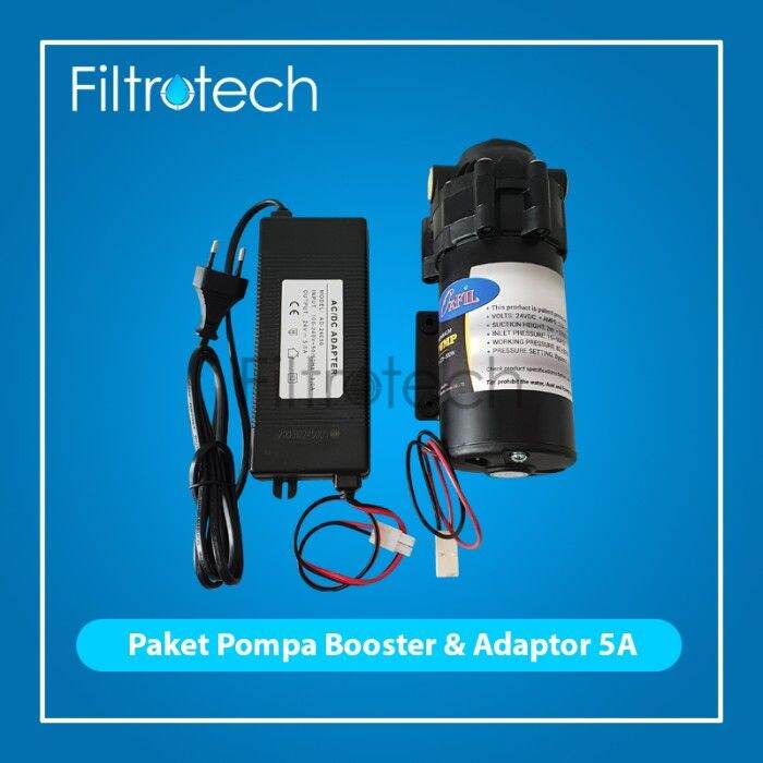 Pompa Ro 400 Gpd/500 Gpd Booster Pump Ro 400Gpd - Pompa+Adaptor ...