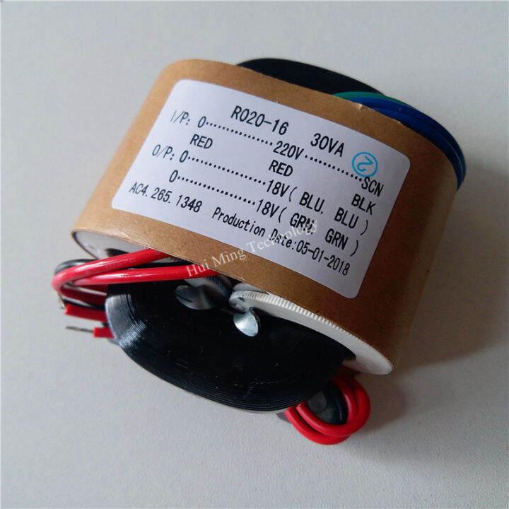 NEW Double 9V 12V 15V 18V 24V 30VA 2*12V 2*15V R transformer R20 220V ...
