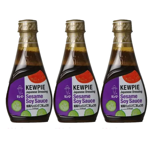 Kewpie Japanese Dressing Sesame Soysauce 3 Pack (210ml per pack ...