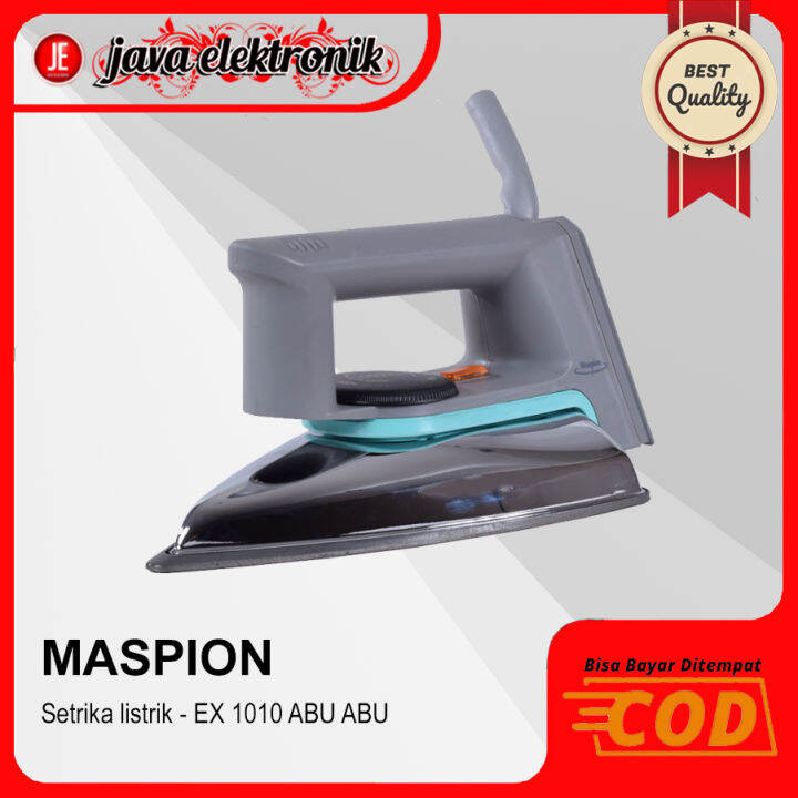 Setrika Listrik - MASPION EX-1010 Abu - Abu 350 Watt Bergaransi ...