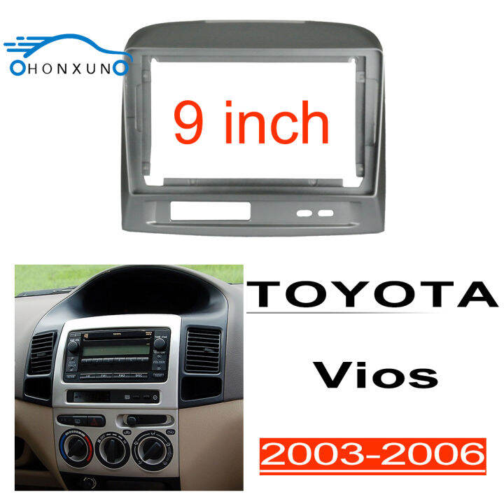 EOENKK car stereo panel dash board fit for TOYOTA Vios 2003-2006 9 inch ...