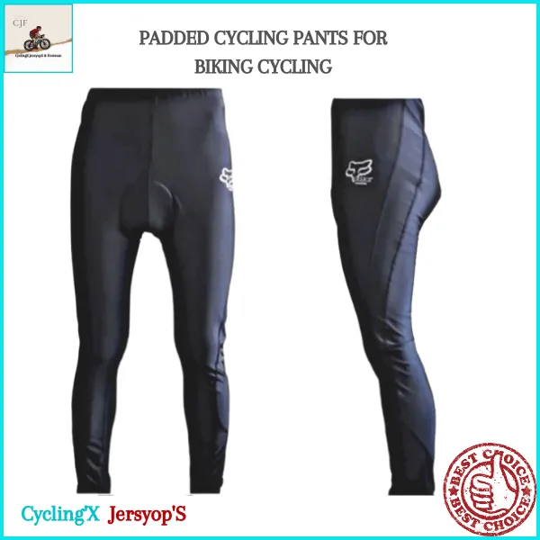 CyclingX JersyopS Cycling Pants for men, padded long bike compression ...