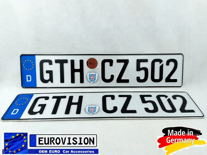 Euro Plates - ORIGINAL - 2 Pcs - Used ending 2 | Lazada PH