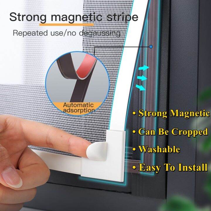 DIY Magnetic Mosquito Screen Mosquito Net Prevent Dengue Fever Washable ...