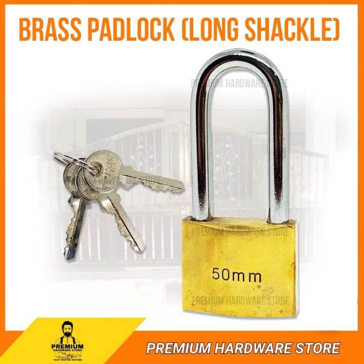 Brass Long Shackle Padlock (50mm) | Lazada