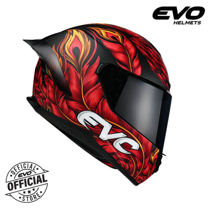 EVO XR-03 Siren Full Face Single Visor Helmet with Free Clear | Lazada PH