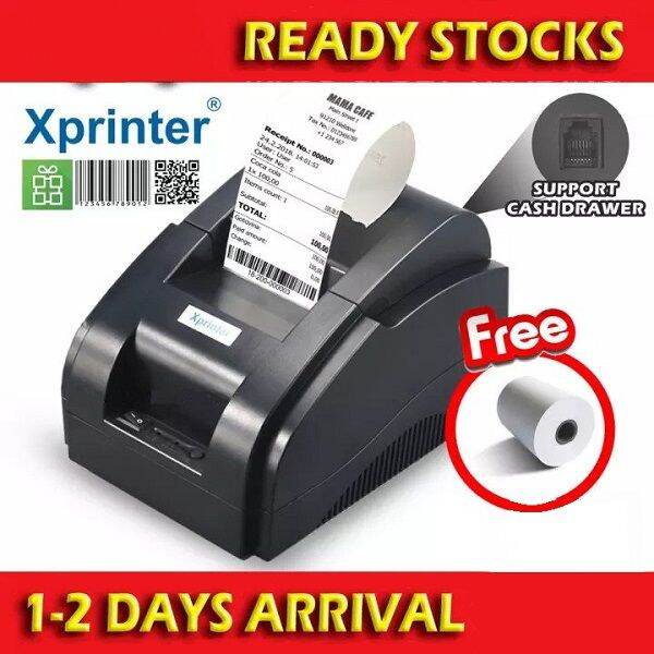 Xprinter 58mm Thermal Receipt Printer Resit Barcode QR Restaurant Cafe ...