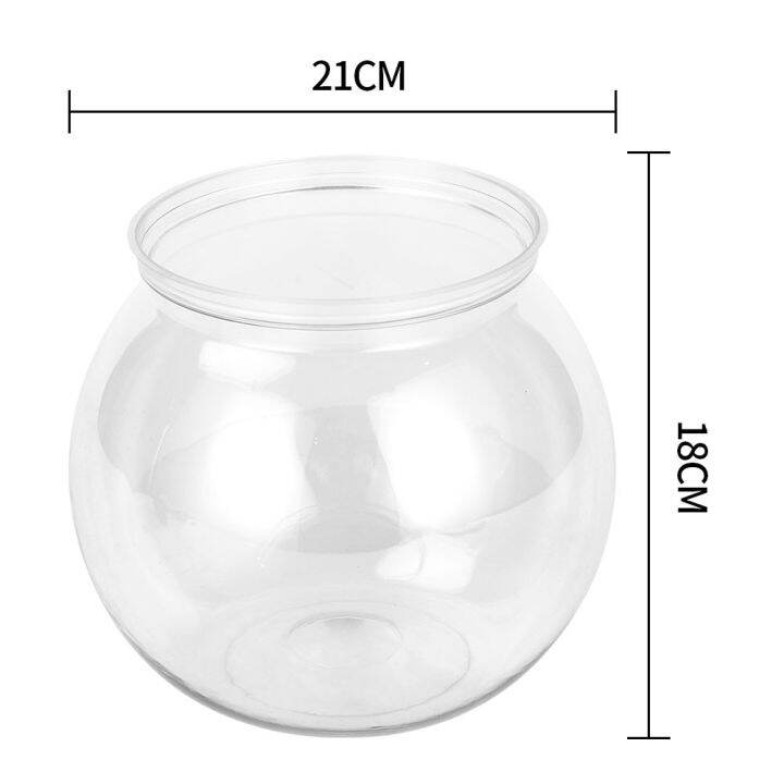 Seven Master 21CM 18CM 13CM High Quality Round Transparent Plastic Fish ...