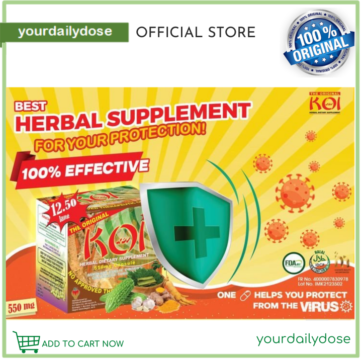 On hand The ORIGINAL KOI HERBAL DIETARY SUPPLEMENT | Lazada PH