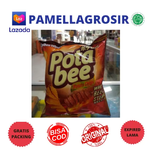 POTABEE SNACK KENTANG WAGYU BEEF STEAK NETTO 68 GR SNACK makanan ringan ...