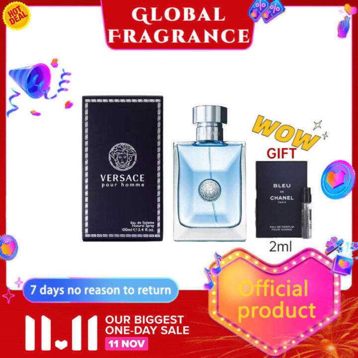 【COD 100% Authentic】Versace Pour Homme EDT 100 ml Perfume 100% original ...