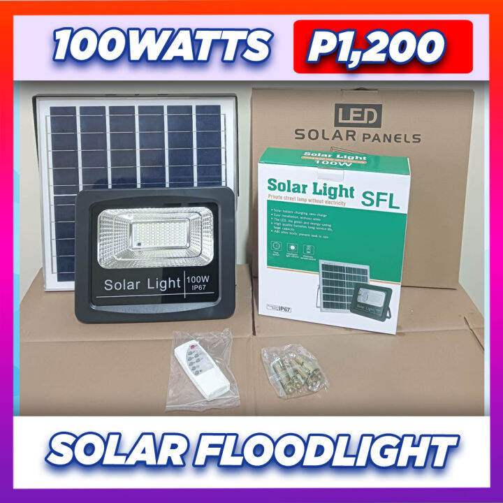 100W Solar Light Solar Led Floodlight Solar Flood Light IP67 Waterproof ...