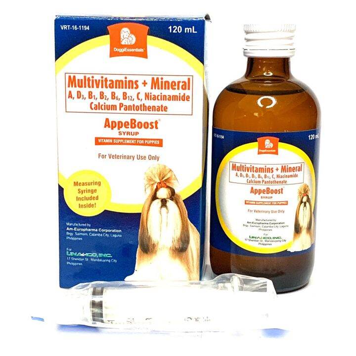 [FCR AGRIVET] APPEBOOST Vitamin Mineral Supplement 120ml with Syringe ...