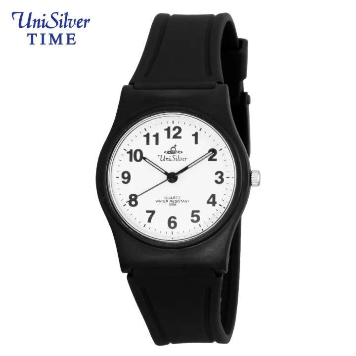 UniSilver TIME Women's Black Analog Rubber Watch KW3769-2001 | Lazada PH