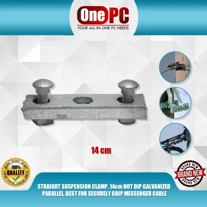 STRAIGHT SUSPENSION CLAMP, 14cm HOT DIP GALVANIZED PARALLEL, BEST FOR ...