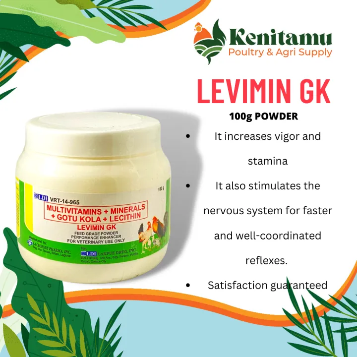 LEVIMIN GK: MULTIVITAMINS+MINERALS+GOTU KOLA+LECITHIN 100g POWDER ...