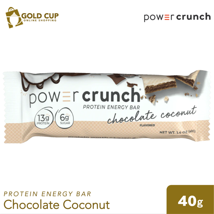 Power Crunch Chocolate Coconut Protein Energy Bar 40g | Lazada PH