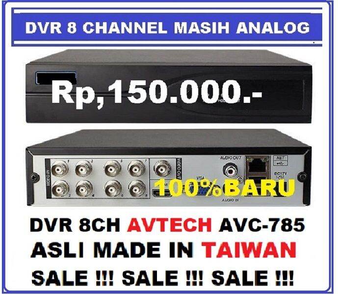 Sale !!! DVR 8Ch Avtech Masih Analog Belum HD Asli Made in Taiwan Barang Baru Sisa Stok | Lazada ...