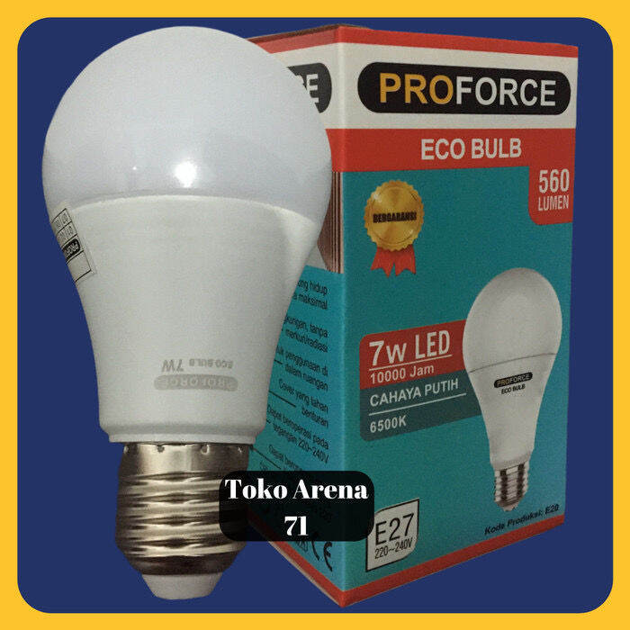 PROFORCE ECO BULB Lampu LED 7 Watt SNI Resmi Hemat Energi Cahaya Lampu ...