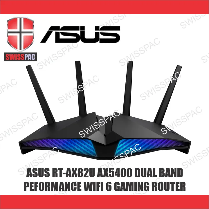 ASUS RT-AX82U AX5400 DUAL BAND PEFORMANCE WIFI 6 GAMING ROUTER | Lazada