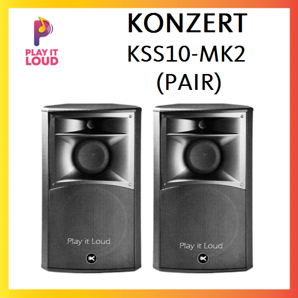 KONZERT KSS-10MK2 500 watts 10inch 3 way Speaker System with Neo Horn ...