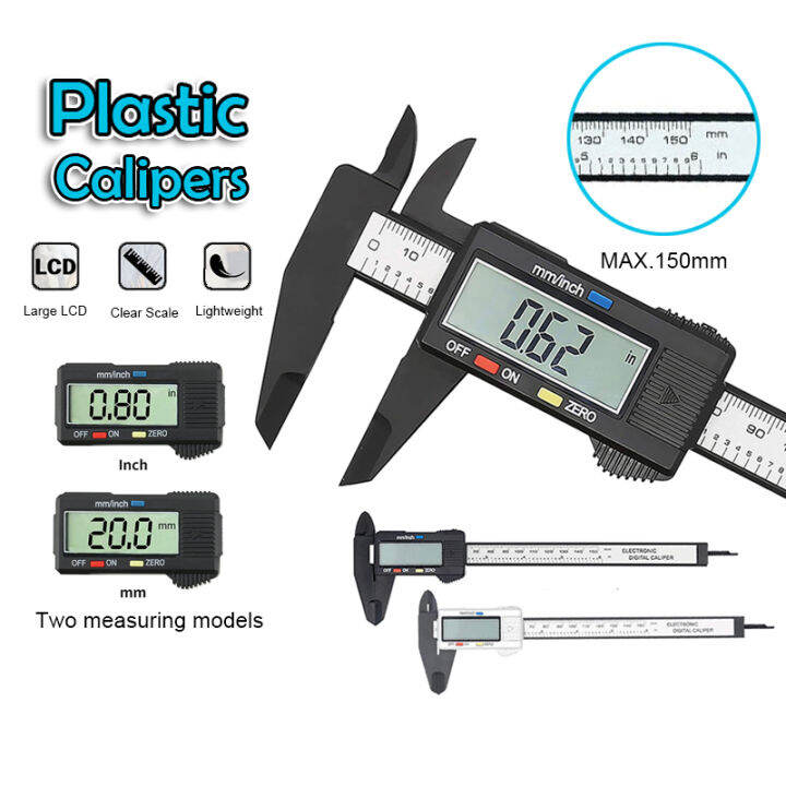 Digital Caliper Vernier Caliper LCD Display Electronic Vernier Caliper ...