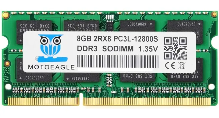 8GB DDR3L-1600 Mhz SODIMM DDR3 PC3-12800 RAM 1600Mhz Motoeagle 2RX8 1 ...