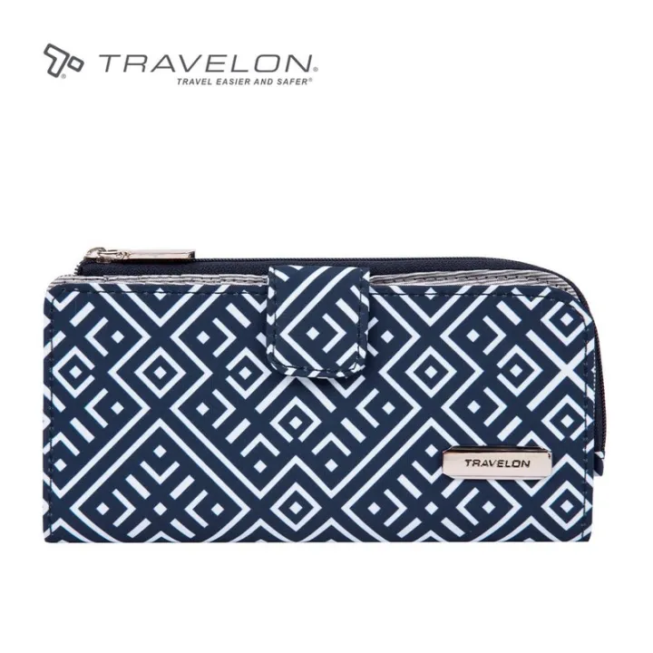 Travelon Womens RFID-Blocking Boho Slim Zip Wallet Accessories | Lazada PH