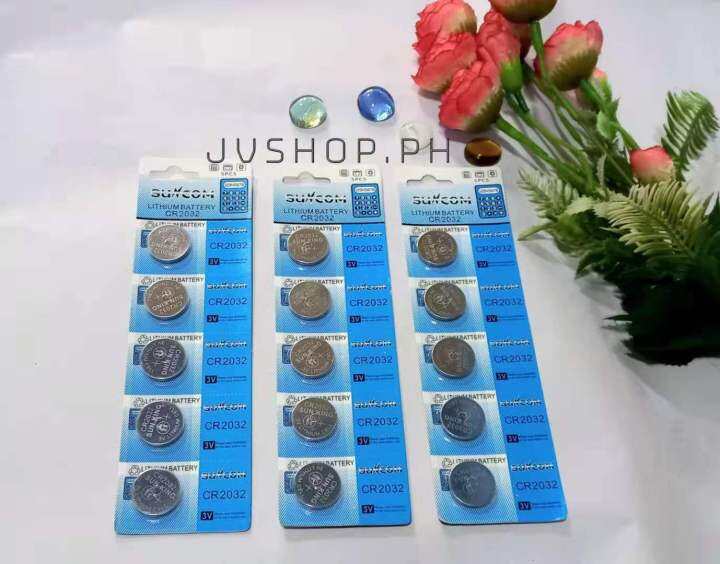 CR3032 SUNCOM LITHIUM ALKALINE BATTERY 3V COIN BUTTON CELL BATTERY ...