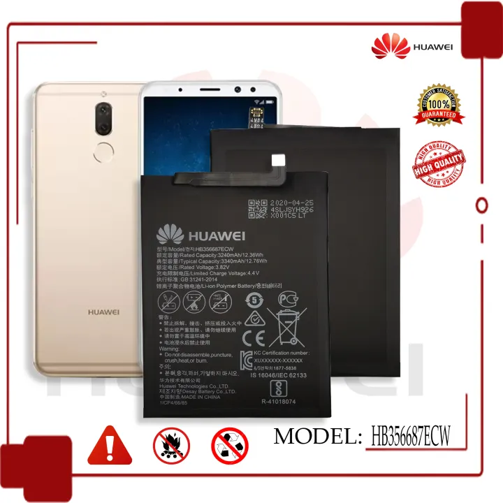 Original battery for Huawei Nova 2i Battery HB356687ECW 100%Original Equipment Manufacturer High ...