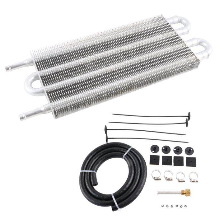 4/6/8 Row Aluminum Universal Oil Cooler Kit Oil Radiator Car Auto ...