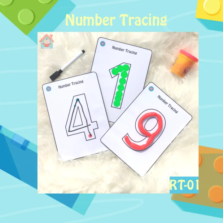 Number Tracing Belajar Anak Menulis Angka Tracing Montessori Worksheet ...