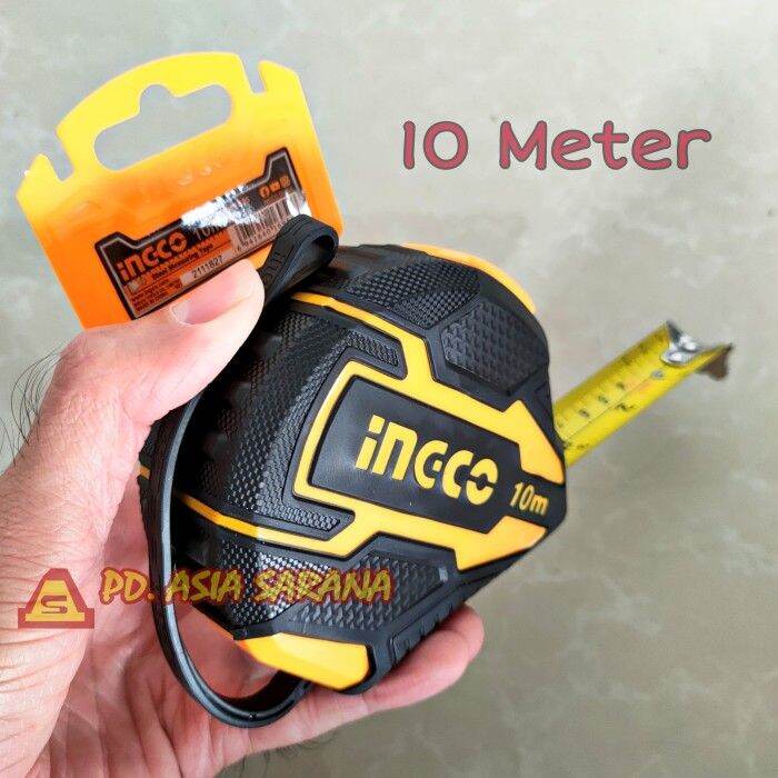 [10m] Meteran 10 Meter Tukang INGCO HSMT081025 Steel Measuring Tape ...