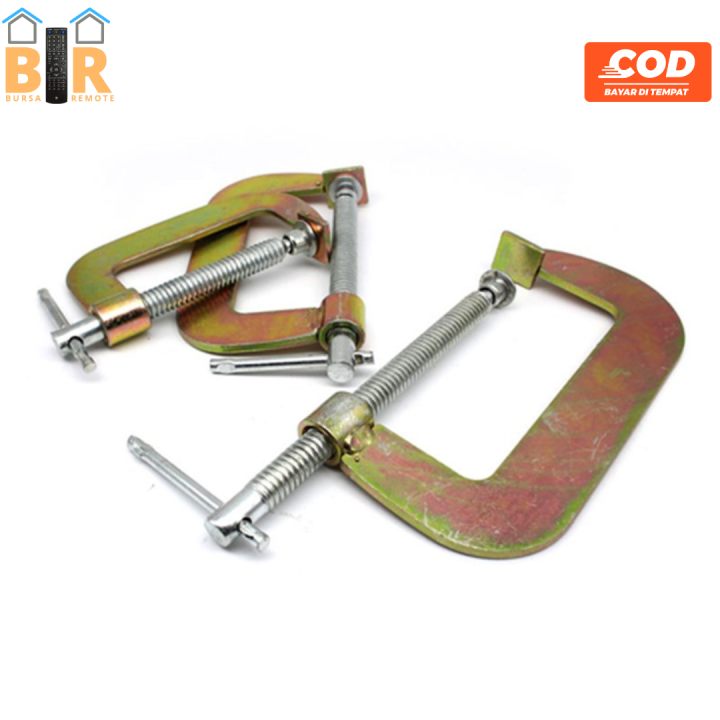C/G Clamp Klem Catok Jepit Meja Heavy Duty 2 - 12 Inch Clam Press Kayu ...