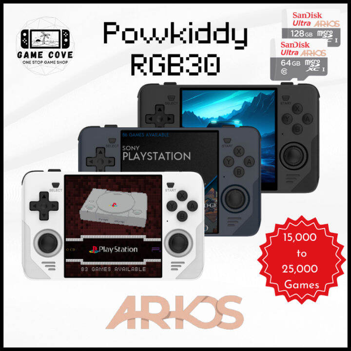 POWKIDDY RGB30 New Handheld Gaming Console with Original SanDisk SD ...