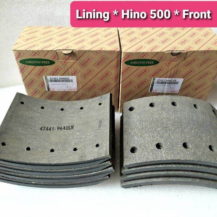 BRAKE LINING DEPAN / KAMPAS REM DEPAN HINO 500 (04477-JAE50) | Lazada Indonesia