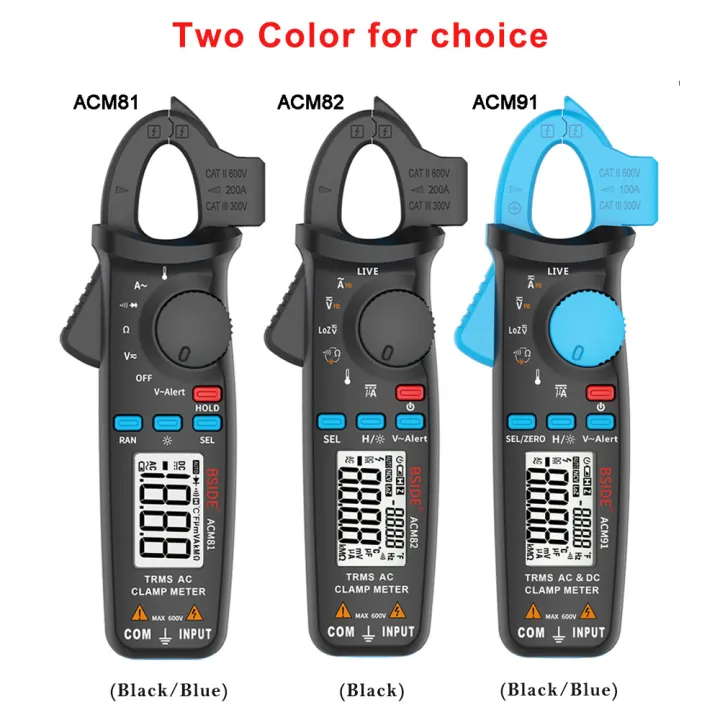 【Ready Stock】BSIDE Digital Multimeter Mini Digital Clamp Meters ACM ...