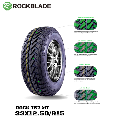 ROCKBLADE 757 M/T TIRE 33X12.50/R15 | Lazada PH