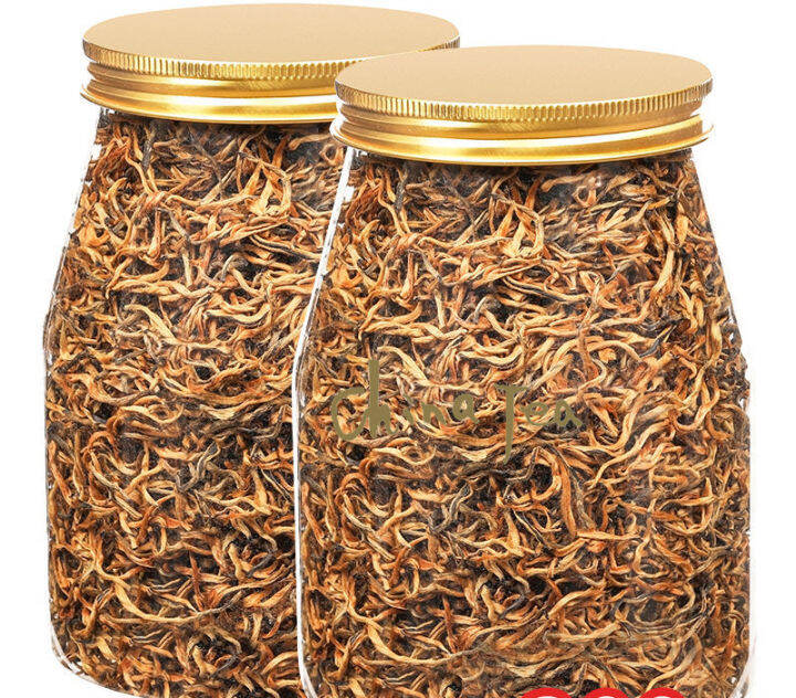【China Tea】Dianhong Golden Bud New Tea Yunnan Fengqing Golden Silk Ancient Tree Dianhong Gongfu ...
