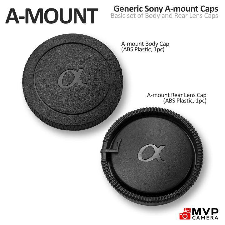 Sony A-mount Amount aka Minolta AF Body and Rear Lens Cap MVP CAMERA ...