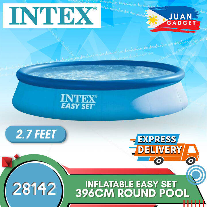 Intex 28142 13ft x 33in Easy Set Inflatable Above Ground Swimming Pool ...