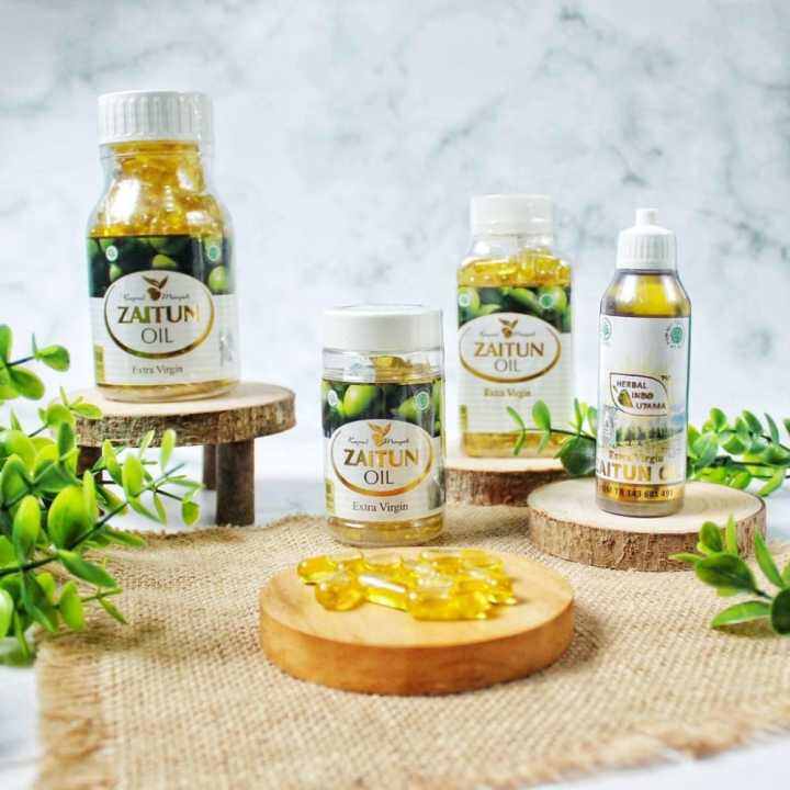 Kapsul Minyak Zaitun HIU Herbal Indo Utama Extra Virgin Oil Tursina | Lazada Indonesia