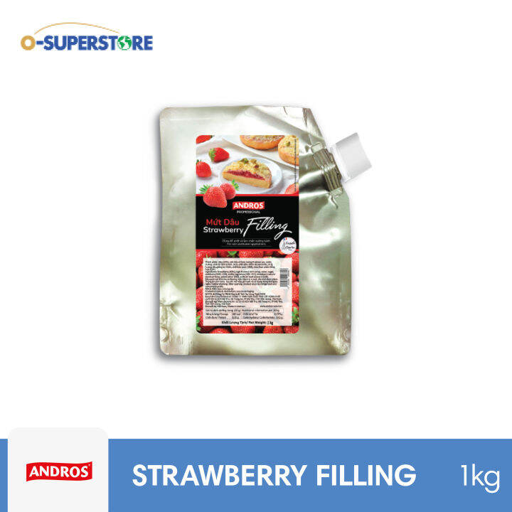 [CLEARANCE SALE] Andros Professional Strawberry Bake-Stable Filling 1kg ...